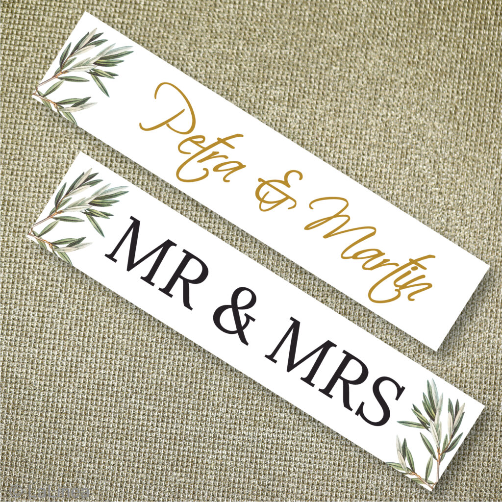 SVADBENE AUTO TABLICE - Pozivnice La Linea