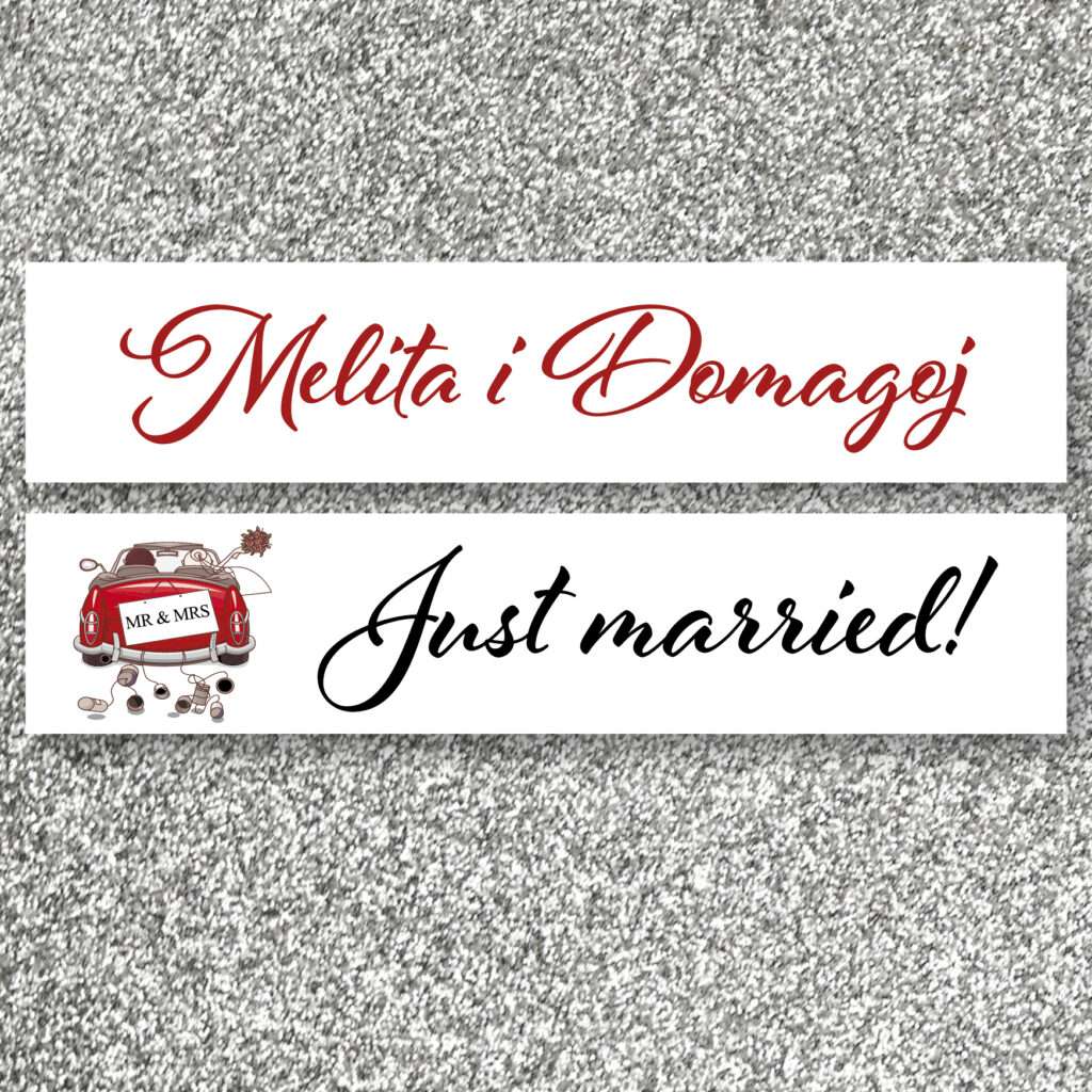 SVADBENE AUTO TABLICE - Pozivnice La Linea