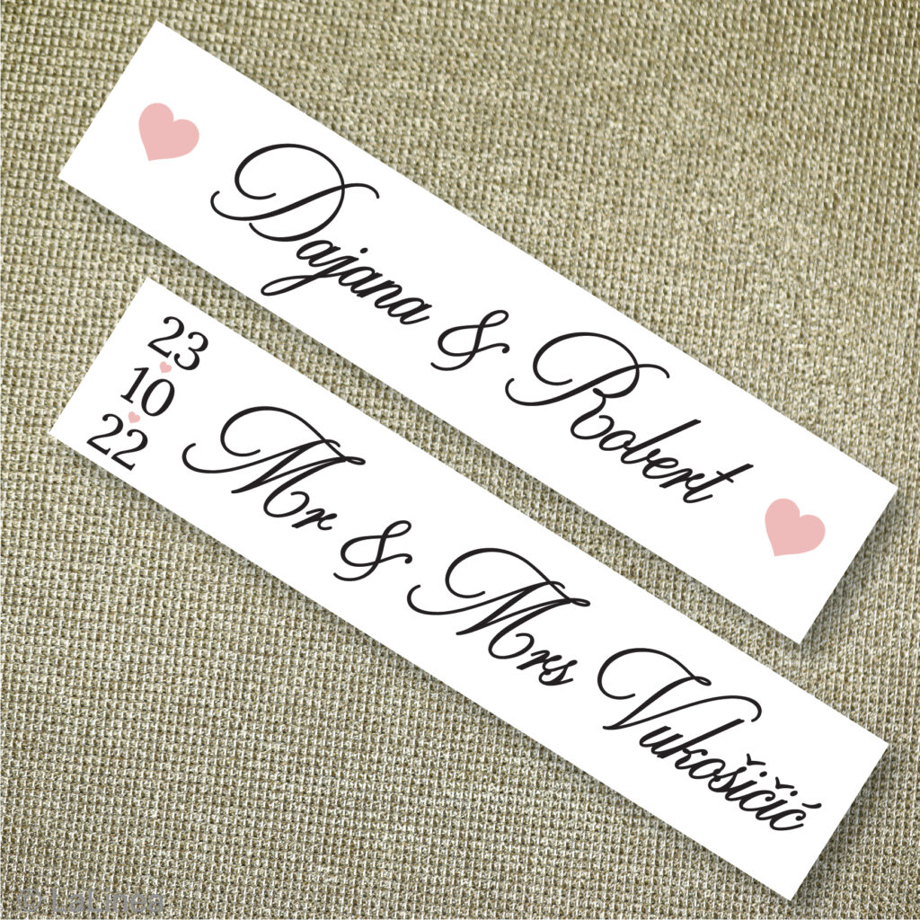 Svadbene auto tablice 20f - Pozivnice La Linea