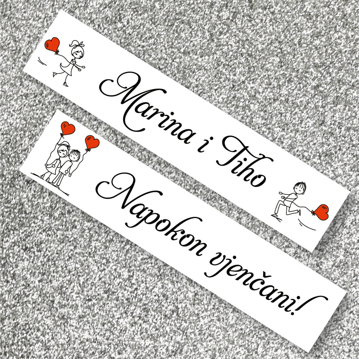 Svadbene auto tablice 25f - Pozivnice La Linea