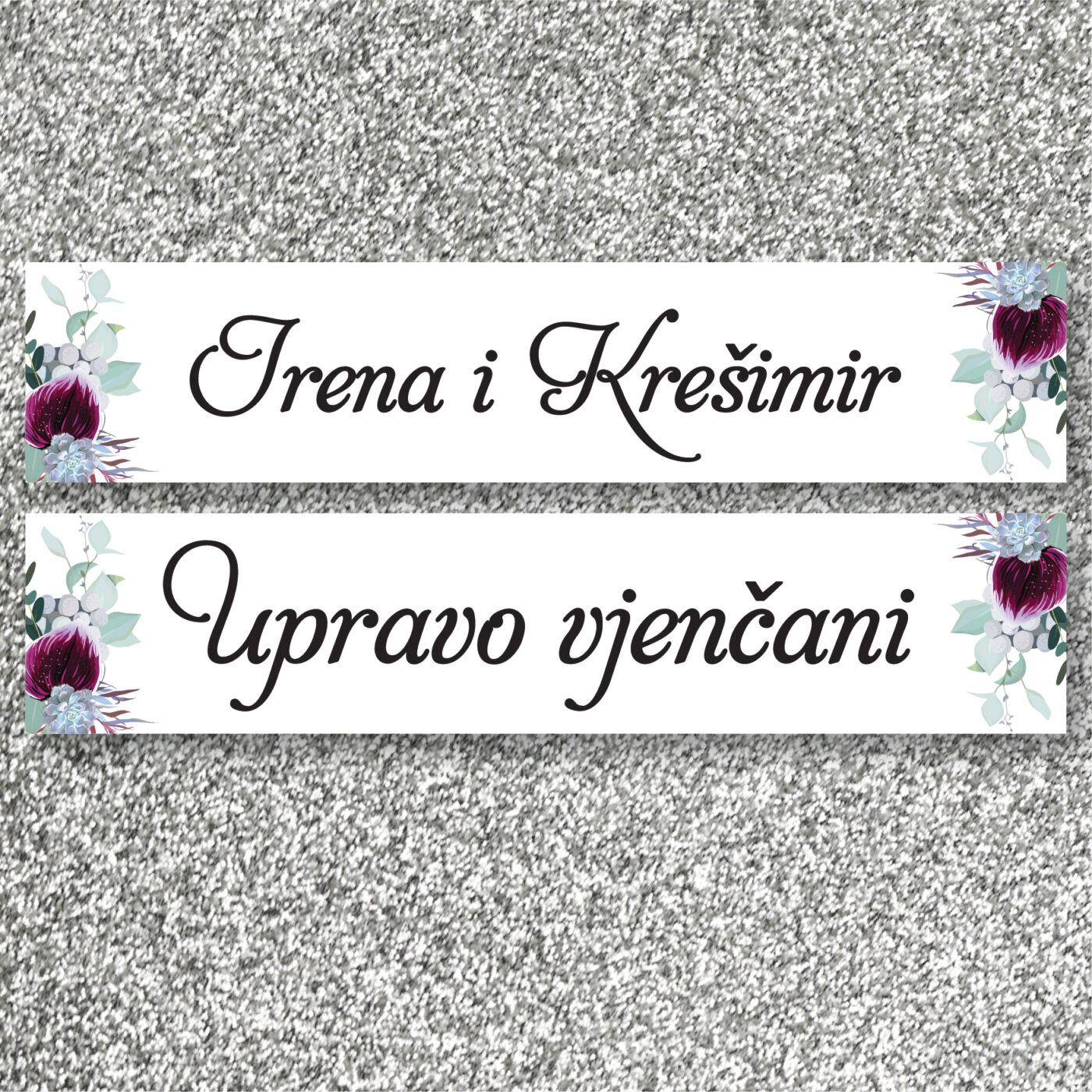 Svadbene auto tablice 64e - Pozivnice La Linea